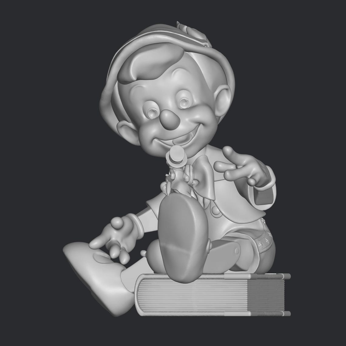 Pinocchio Statue Stl File 3d Printing, 3d Print File, Miniature, Super ...
