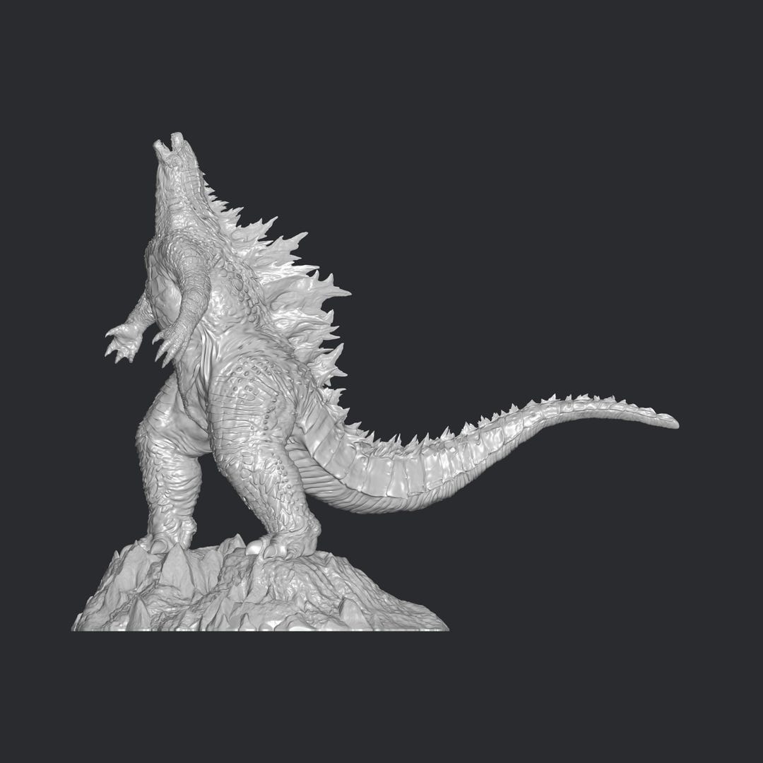 Godzilla Stl File 3d Printing, 3d Print File, Miniature, Super Hero ...