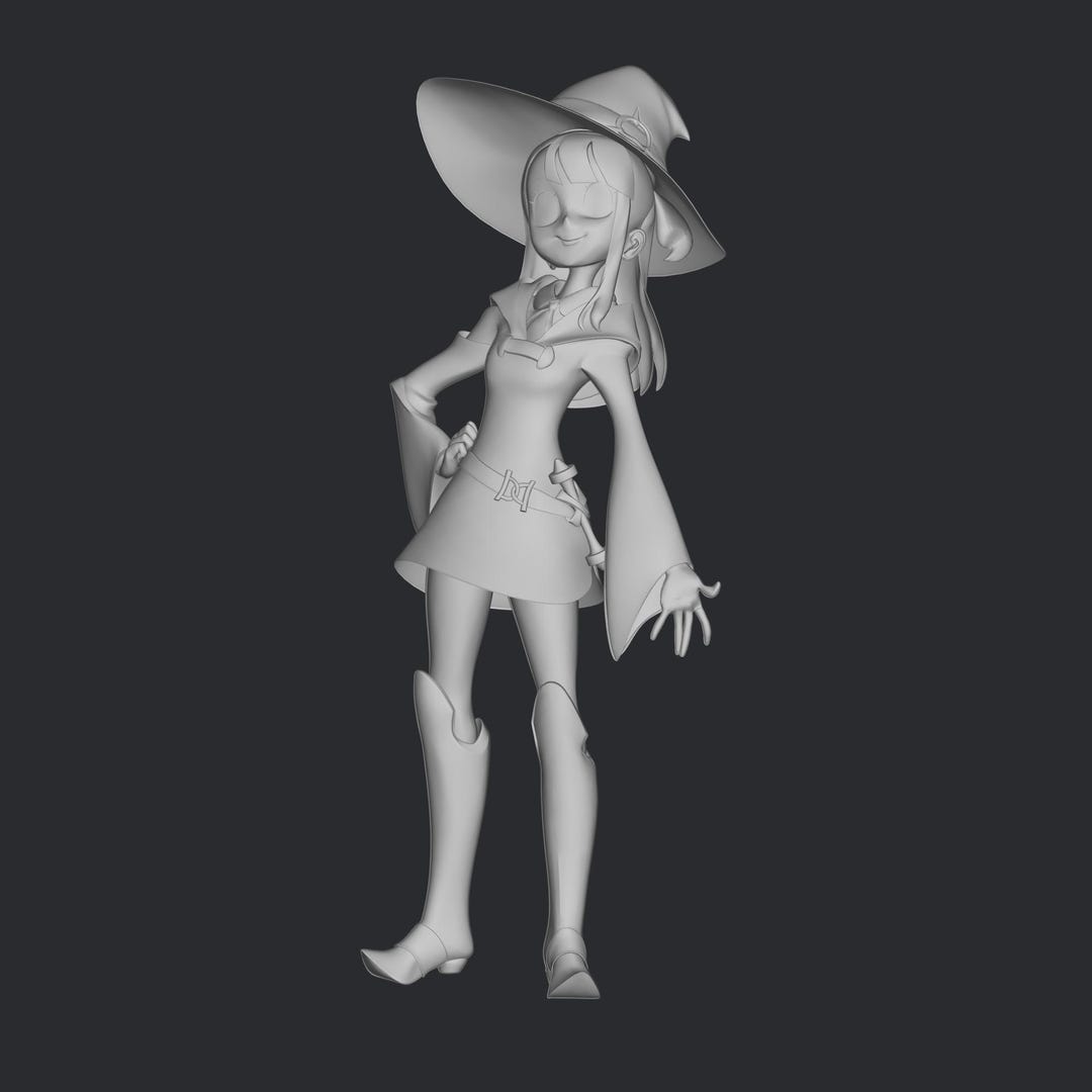 Akko Little Witch Academia Stl File 3d Printing, 3d Print File ...