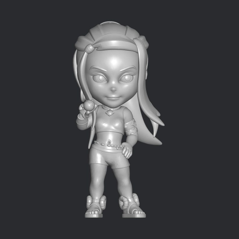 Chibi Nessa Pokemon Stl File 3d Printing, 3d Print File, Miniature ...