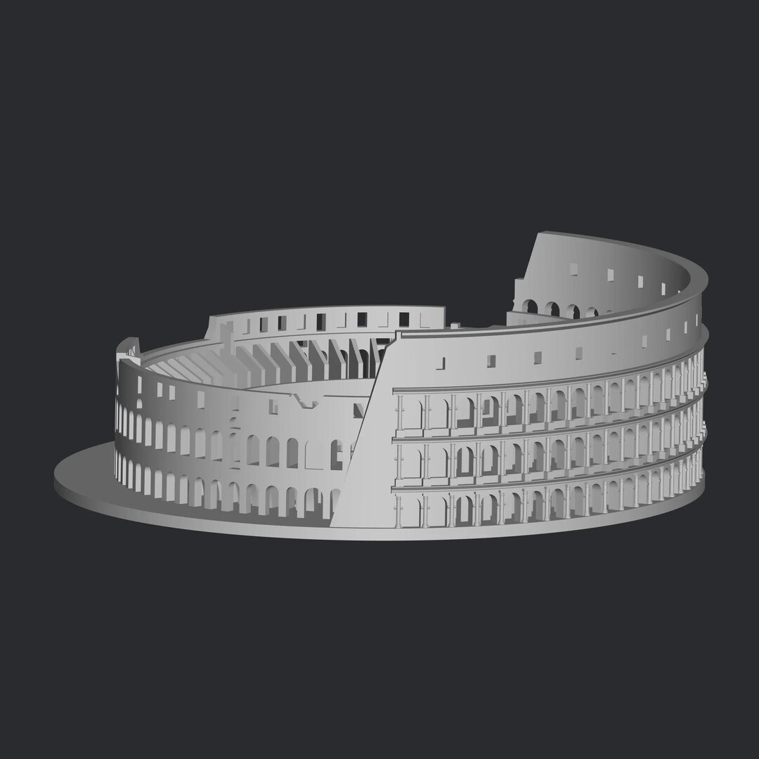 The Colosseum From Rome Stl File 3d Printing, 3d Figure Stl, 3d Stl ...