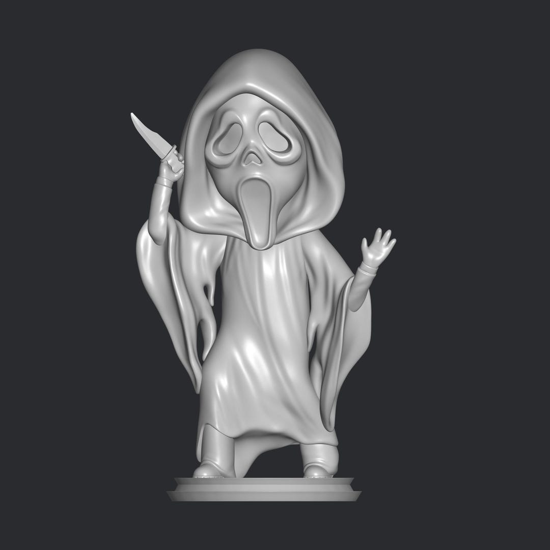 Chibi Scream Funko Pop Stl File 3d Printing, 3d Print File, Miniature ...