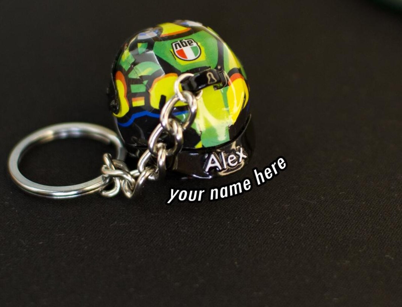 Handmade AGV Fluid Top Mini Helmet Keychain: Personalized Biker Gift ...