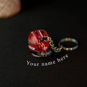 Handmade Charles Leclerc Helmet Keychain: Personalized F1 Fan Gift or ...