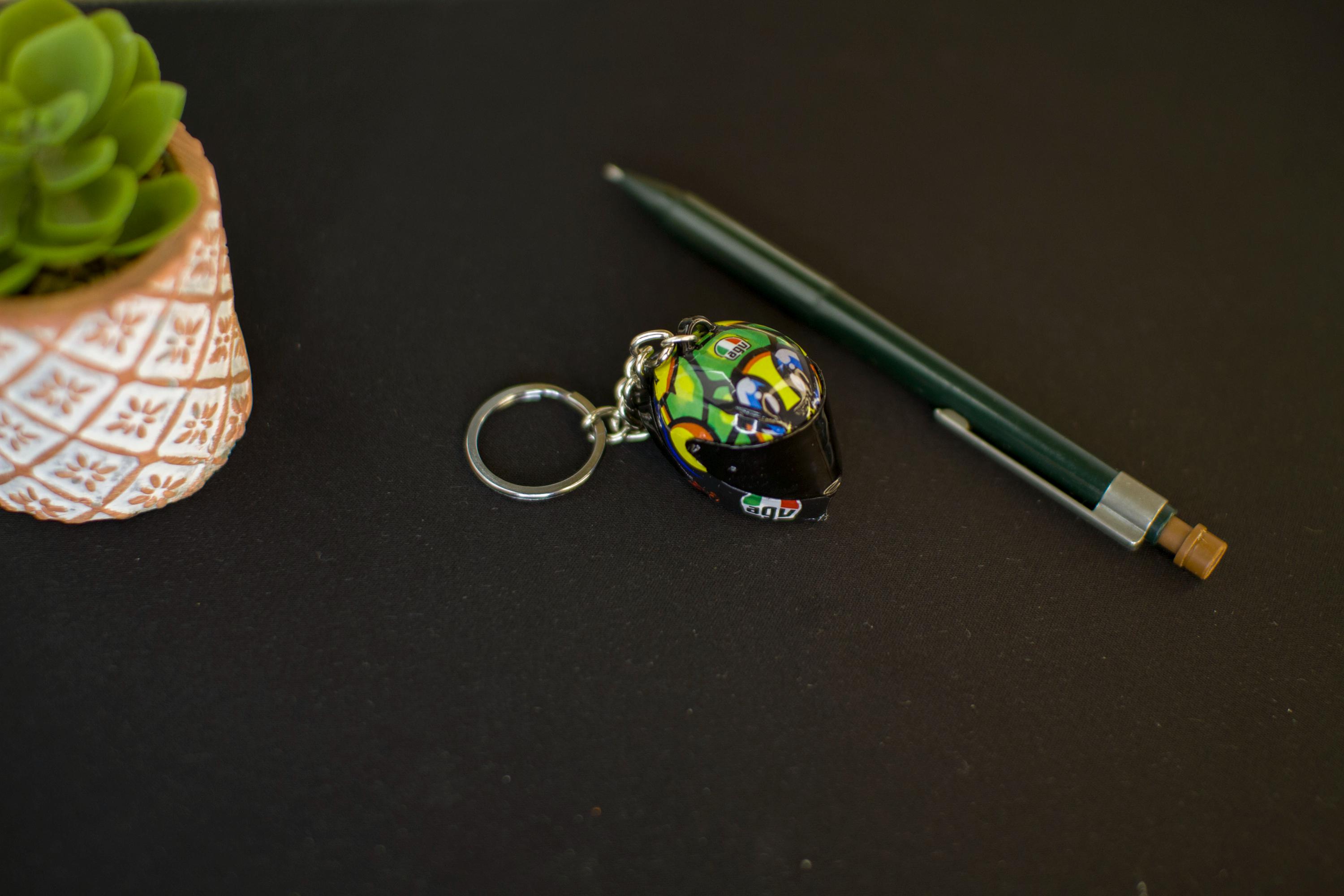 Handmade AGV Fluid Top Mini Helmet Keychain: Personalized Biker Gift ...