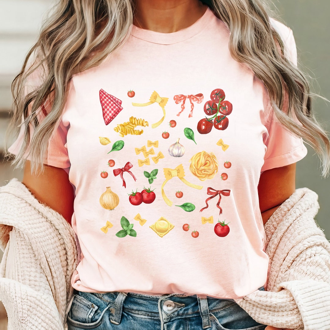 Coquette Tomato Girl Pasta Shirt Italia Shirt Italian Pasta Shirt ...
