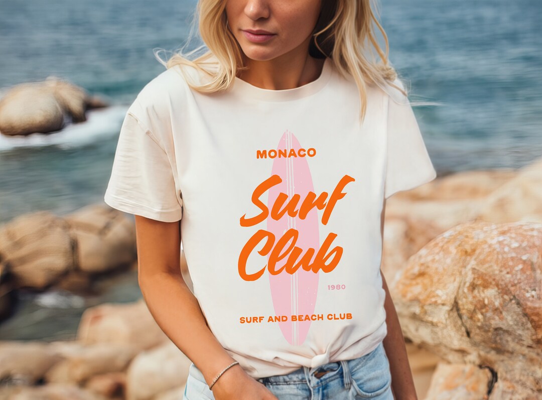 Ocean Inspired Style Surfboard Shirt Summer Vibes Tshirt Beachy Shirt ...