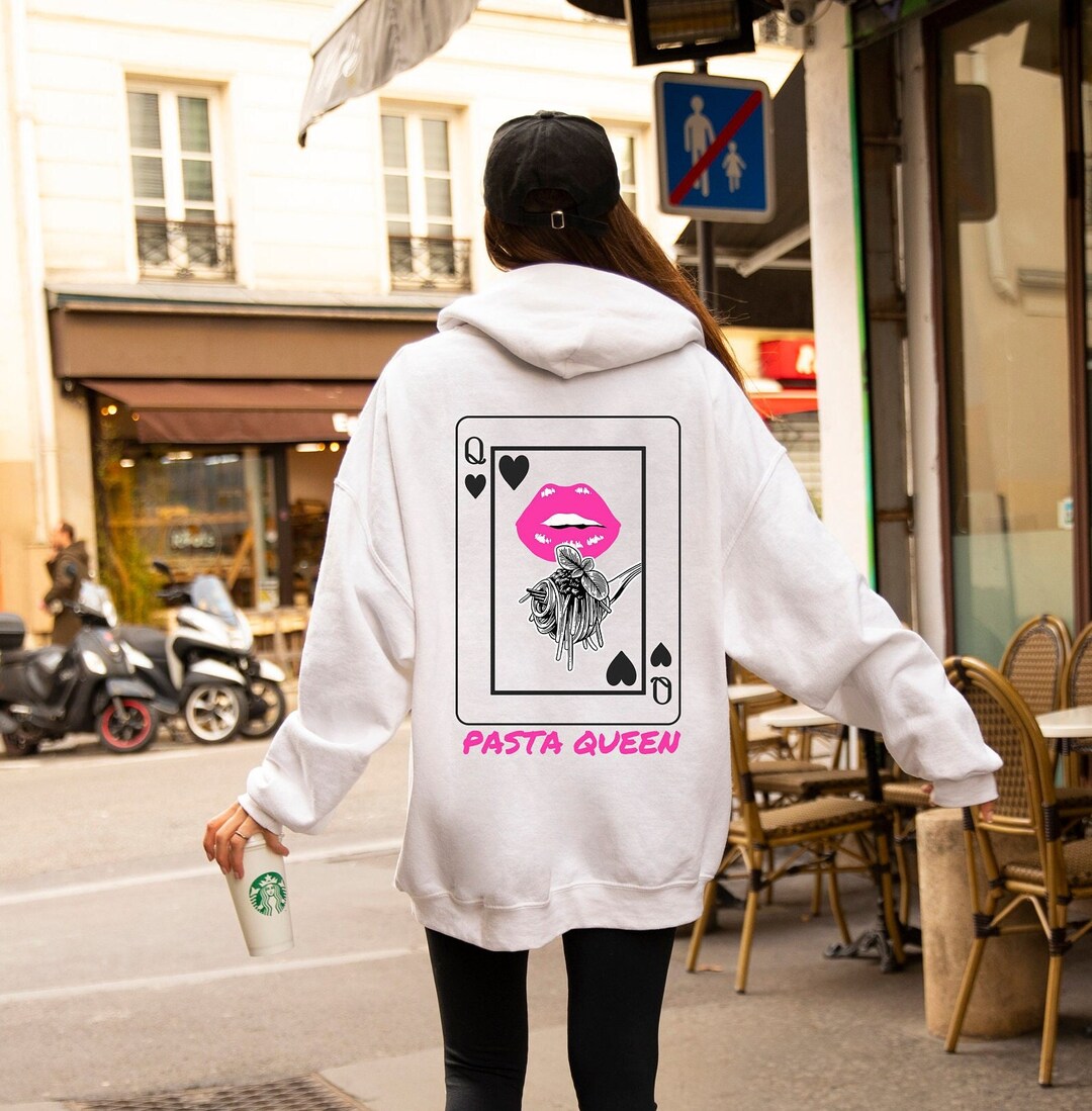 Queen of Hearts Pasta Shirt Pasta Hoodie Pasta Queen Downtown Girl ...