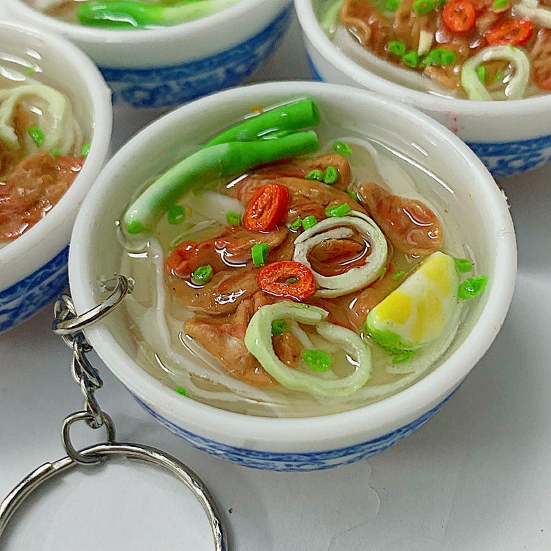 Vietnamese Pho Magnet/ Keychain/ Food Miniature - Etsy