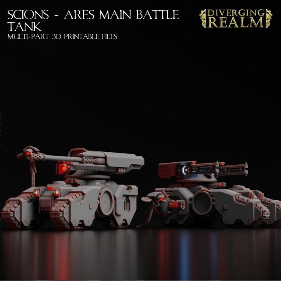 Ares Main Battle Tank Minifigure Wargaming Tabletop 28mm Scale 32mm ...