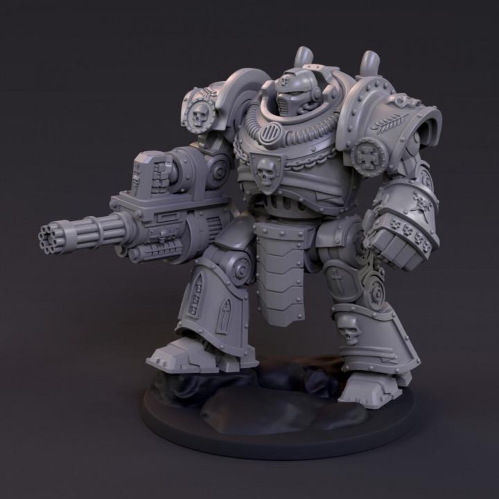 3D Printed Eternus Assault Armor Miniature - One Page Rules Compatible ...