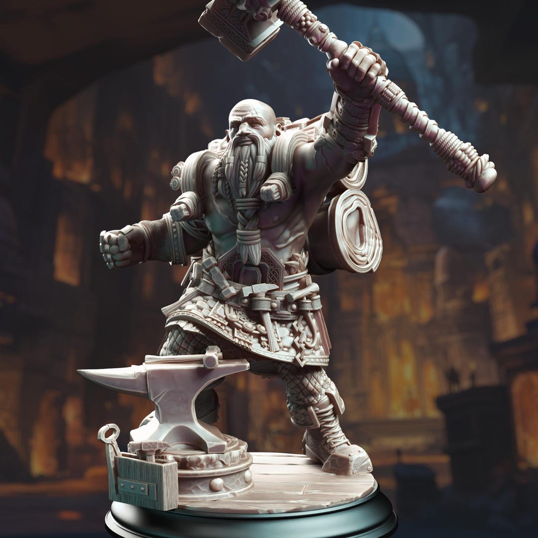 Dwarven Battle Blacksmith - Lochren Ishtrak Hammerfist | DM Stash | D&D ...