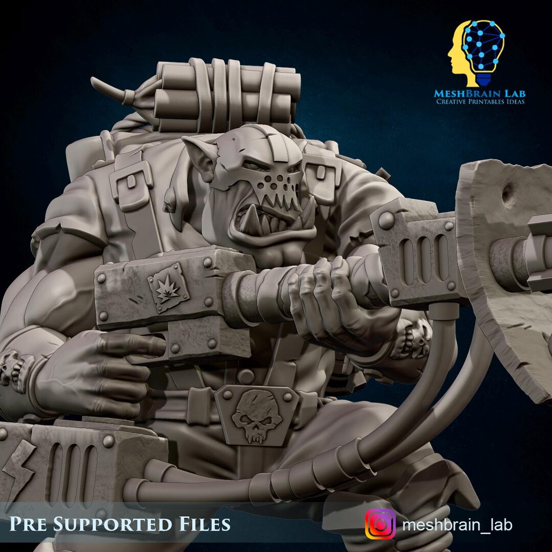 Ork Kommando With Rocket Launcher | Wargaming | Tabletop | 3D Printed ...