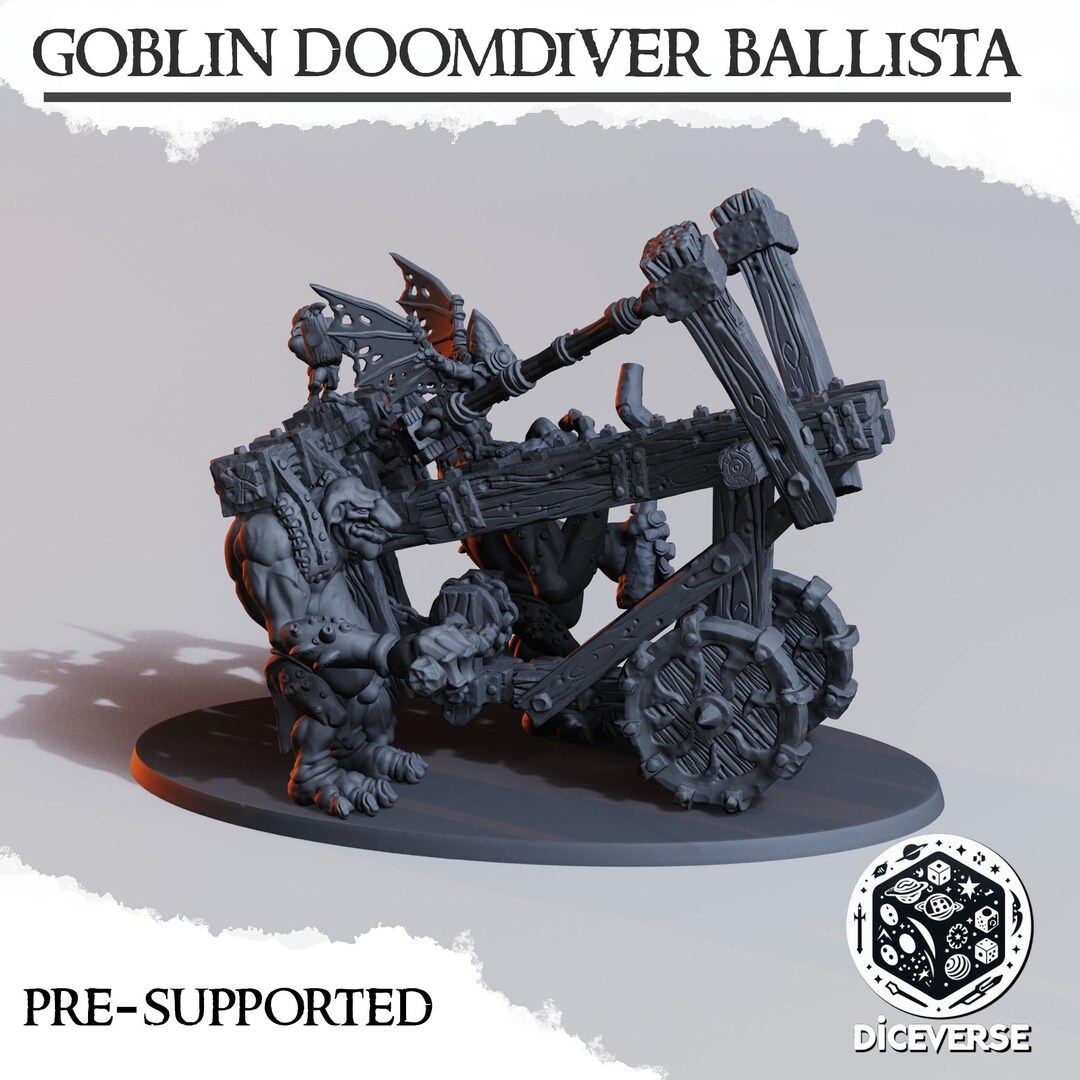 Goblin Doom Diver Ballista | Wargaming | Tabletop | 3D Printed ...