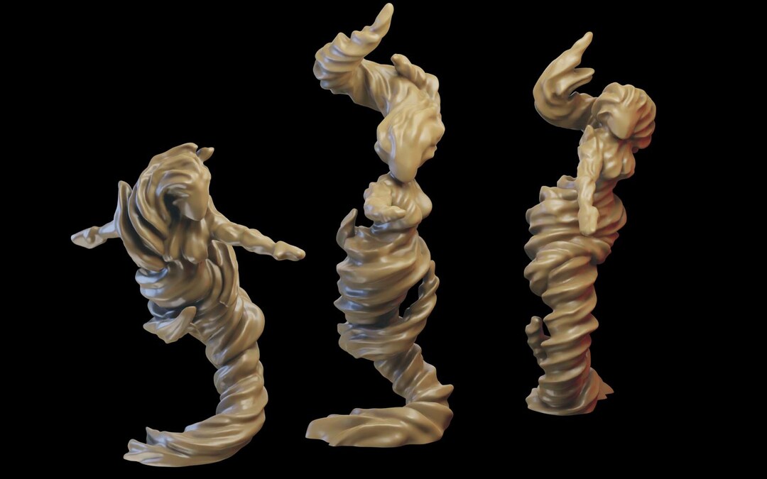 Wood Elves Air Elemental : 3D Printed Dnd Miniature, Ilhadial Design - Etsy