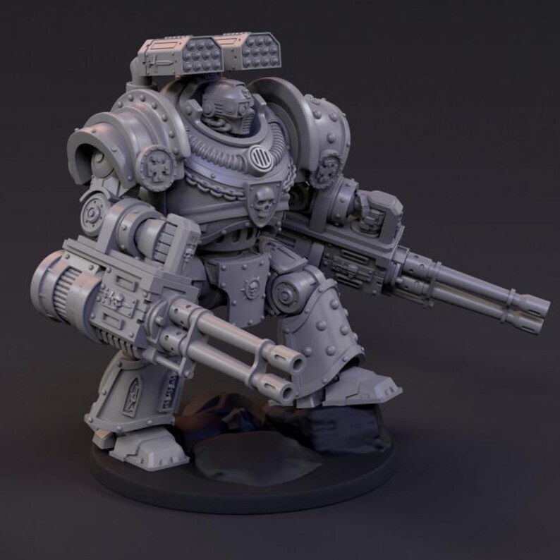 3D Printed Eternus Assault Armor Miniature - One Page Rules Compatible ...