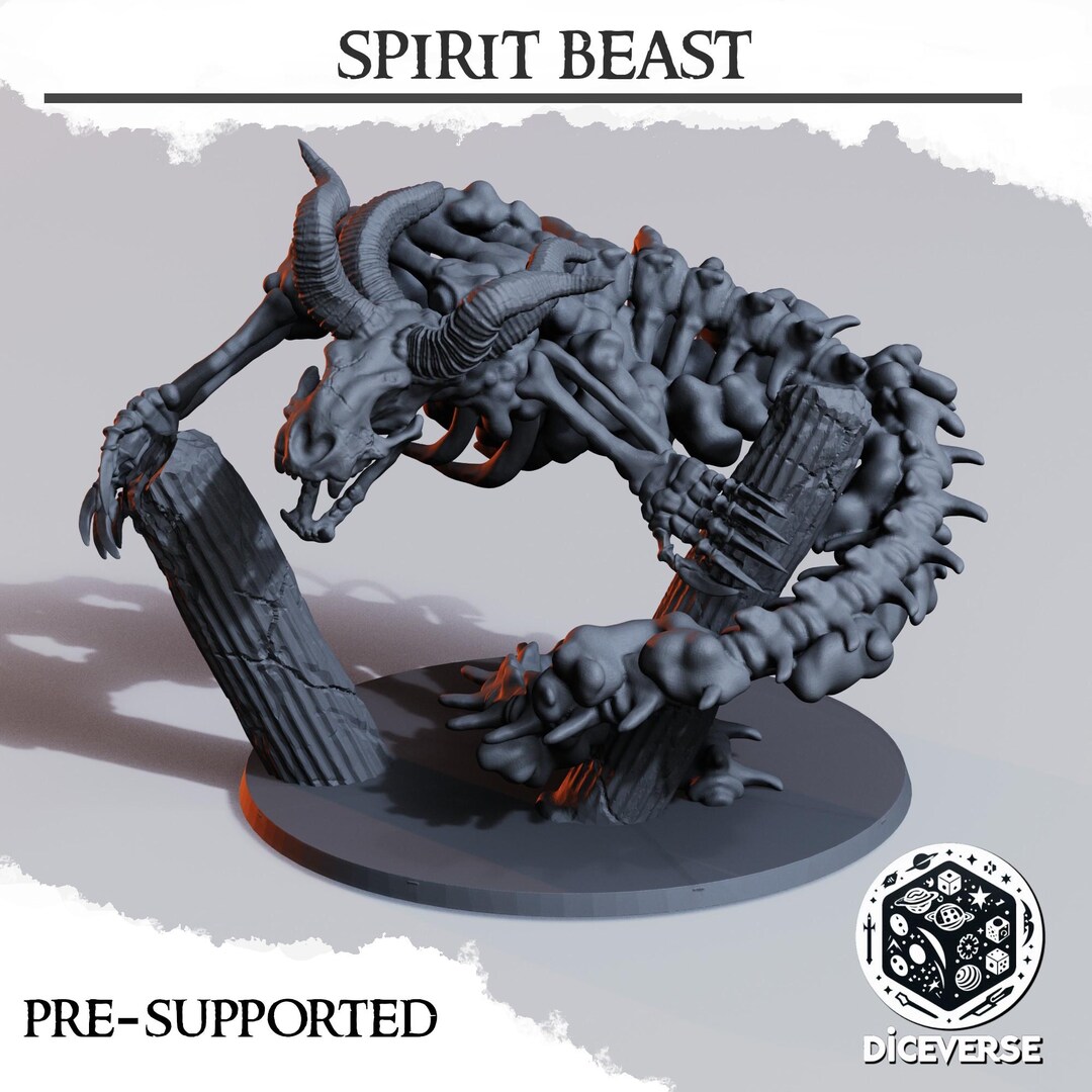 Spirit Beast | Diceverse | Wargaming | Tabletop | 3D Printed Miniature ...