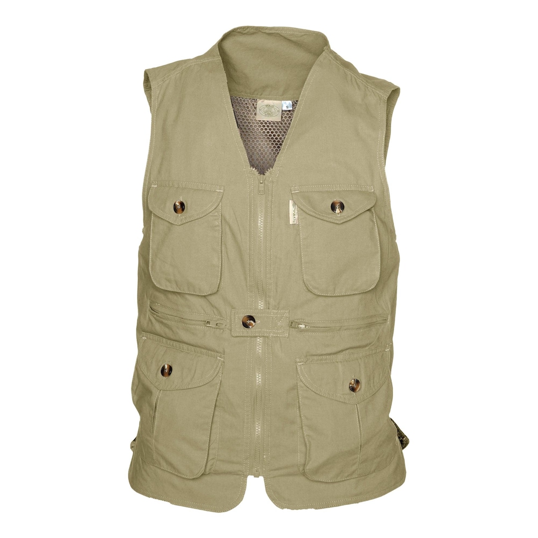 Vent Back Livingstone Vest for Women - Khaki - Etsy