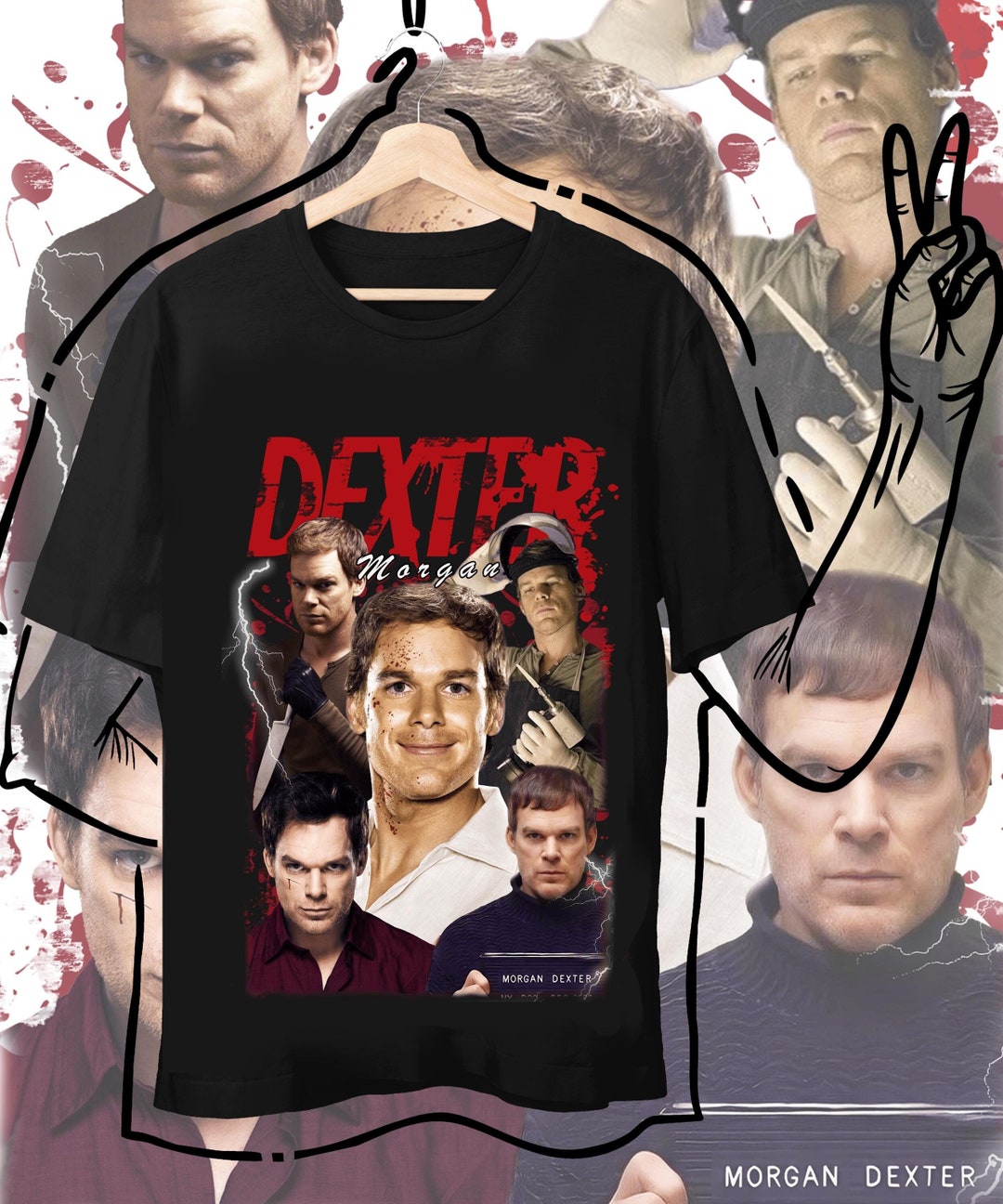 Dexter Morgan Vintage T-shirt, Dexter Morgan Vintage 90s Shirt, Dexter ...