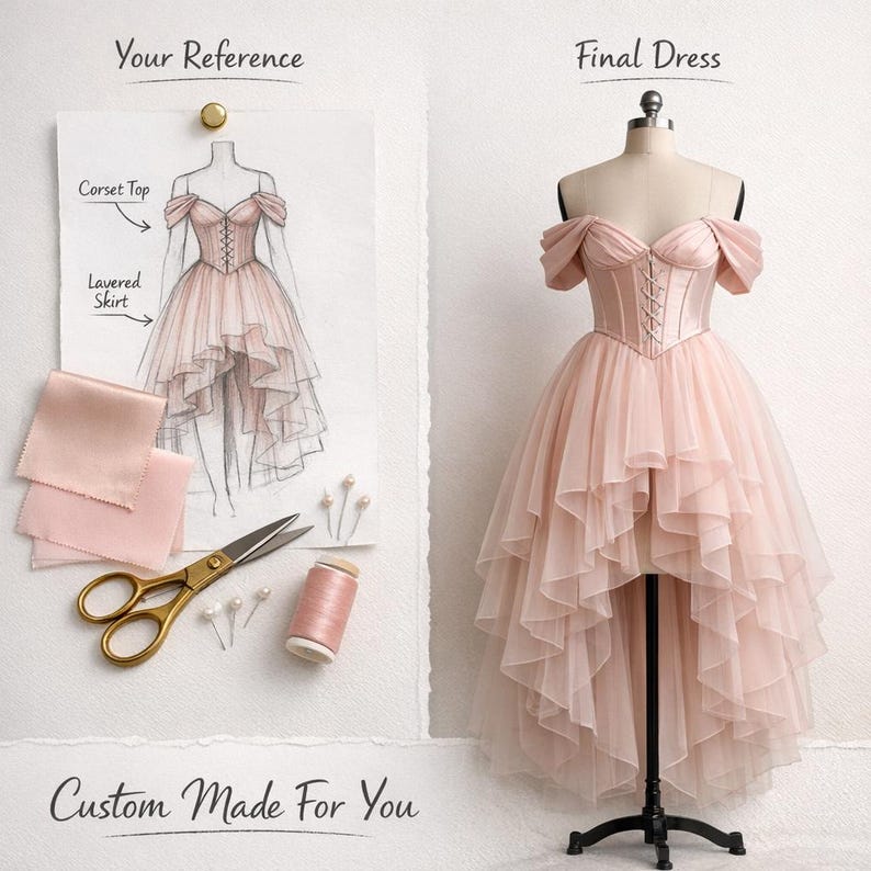 Custom Made Dresses, Personalized Clothing by Reference, Handmade ...