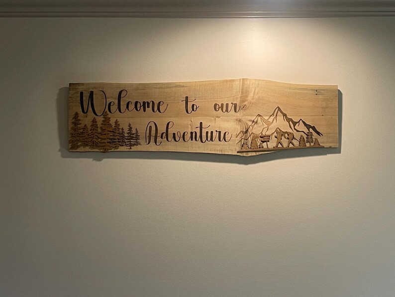 Welcome to Our Adventure Sign - Etsy