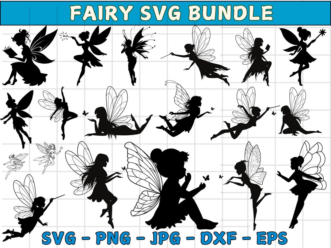 Fairy Svg Bundle, Fairy Vector Files, Fairy Png, Fairy Clipart, Fairy ...