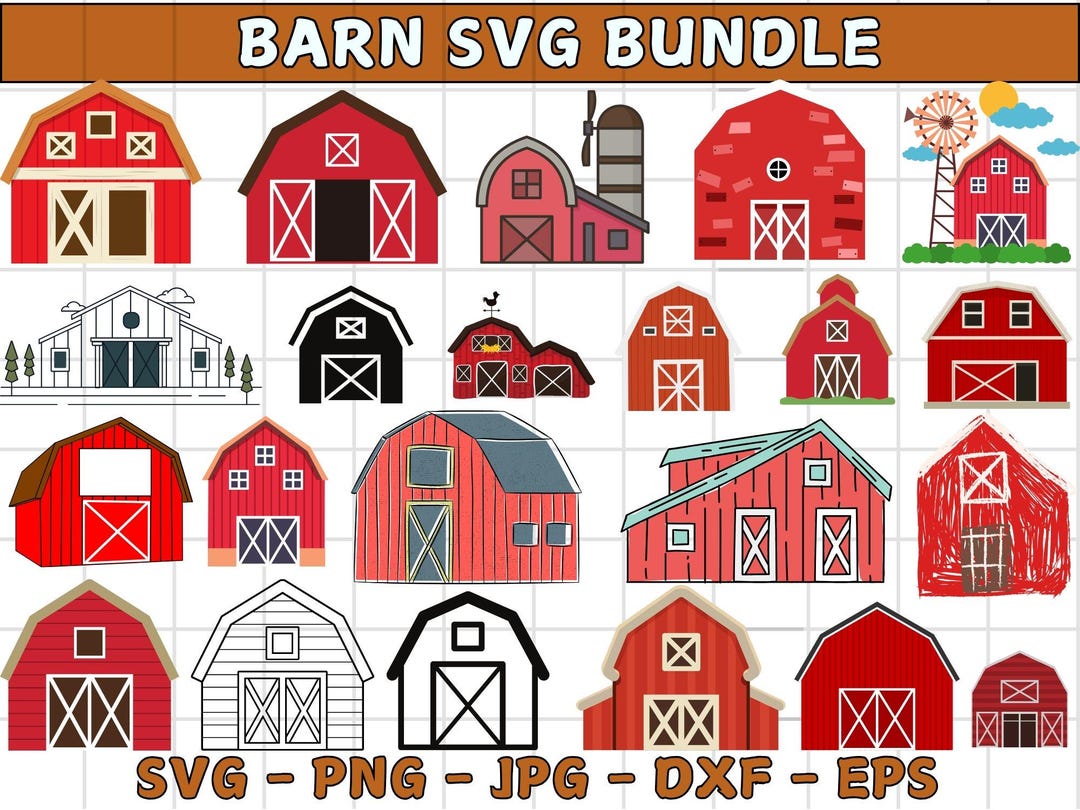 Barn SVG | Farm Barn SVG | Farmhouse SVG | Farm Life Svg | Farming Svg ...