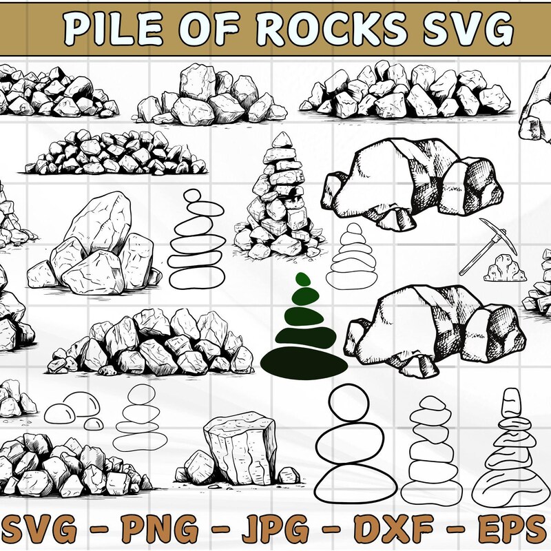 Stacked Rocks - Etsy