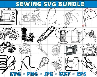 Sewing Silhouette | Sewing SVG Cut Files | Sewing Machine SVG ...
