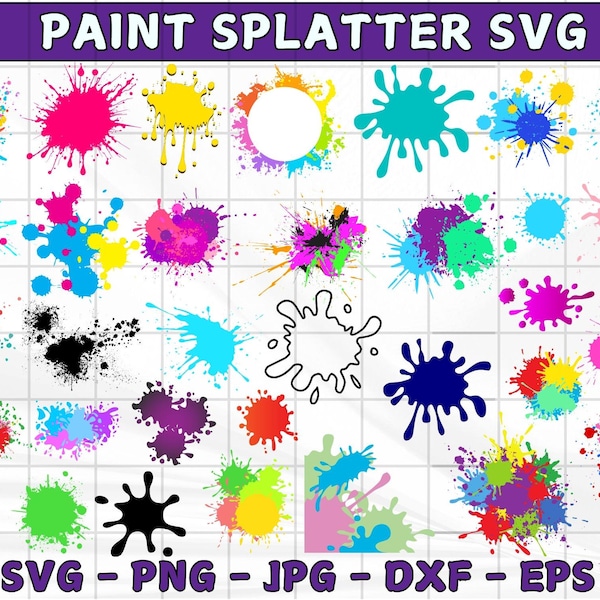 Paint Svg - Etsy