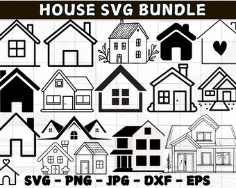 House Svg House Clipart House Png House Vector House Clip Art House ...
