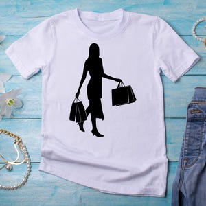 Shopping Girl SVG\ Shopping Girl SVG Bundle\ Shopping Girl Clipart ...