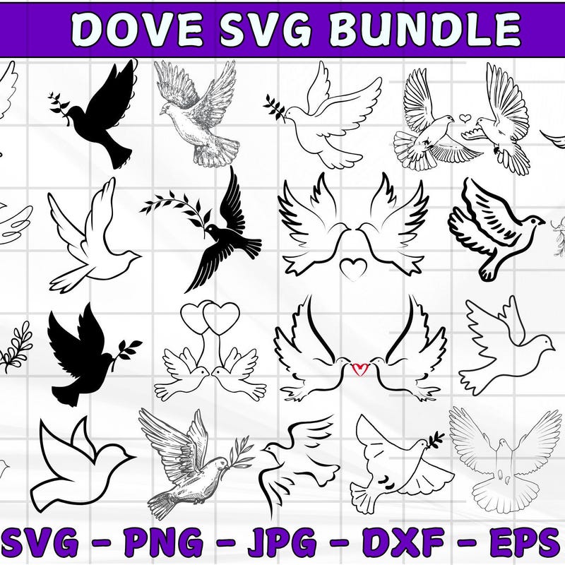 Dove Svg - Etsy