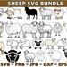 Sheep SVG Bundle, Sheep Dxf, Sheep Png, Sheep Eps, Sheep Vector, Sheep ...