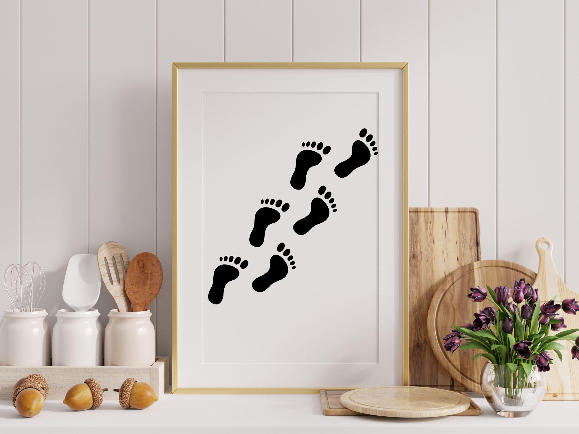 Footprint SVG, Foot Print Svg, Footprint Clipart, Shoe Print Svg, Shoe ...