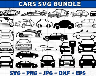 170+ Car Svg Bundle, Retro Car Silhouette Svg, Sports Car Svg, Classic ...