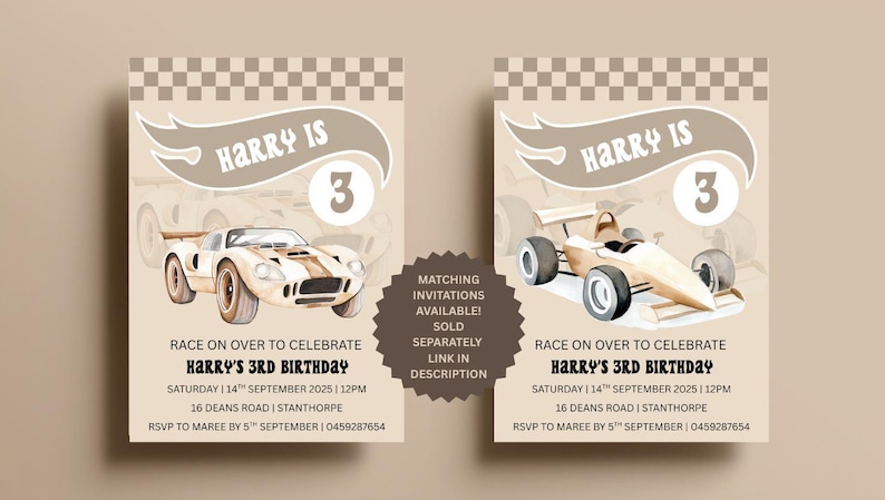 Editable Toy Car Packaging: Custom Hot Wheel Party Favor (digital ...