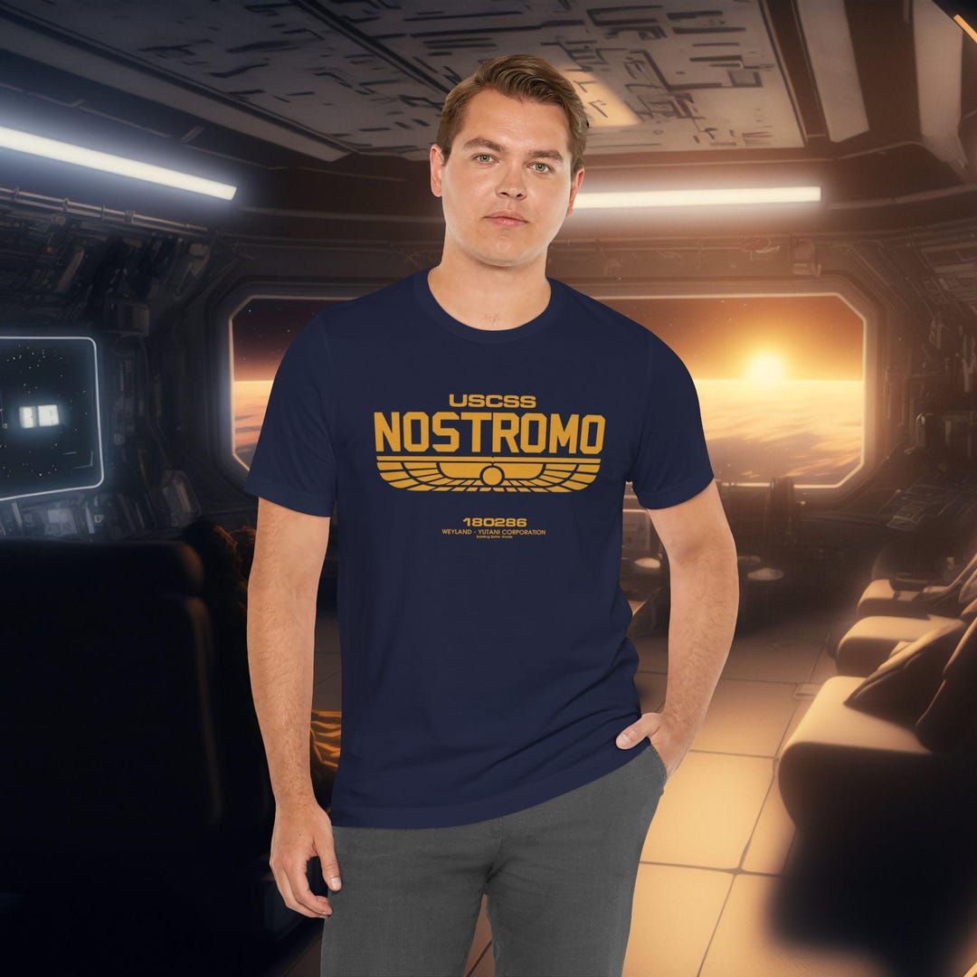 Xenomorph ALIEN Nostromo T-shirt Unisex Short Sleeve T-shirt Sci-fi ...