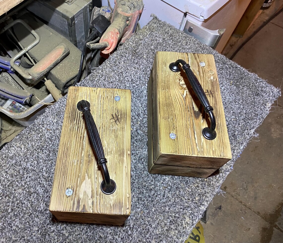 Door Stop Blocks With Handles - Etsy