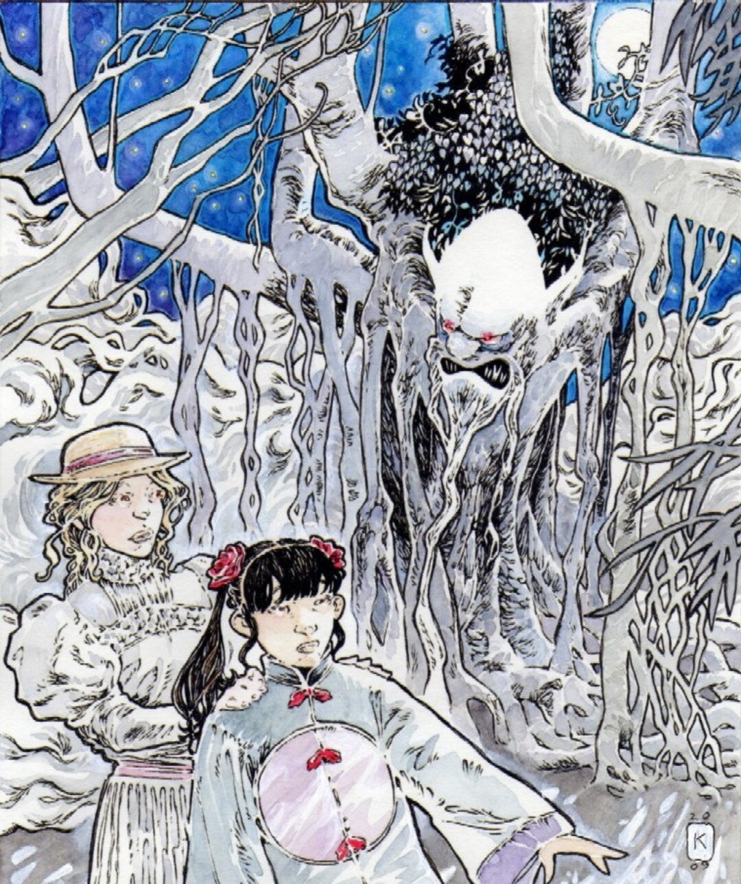 The Gui Shu Chinese Tree Ghost Art Fantasy Drawing Illustration Color 8 ...