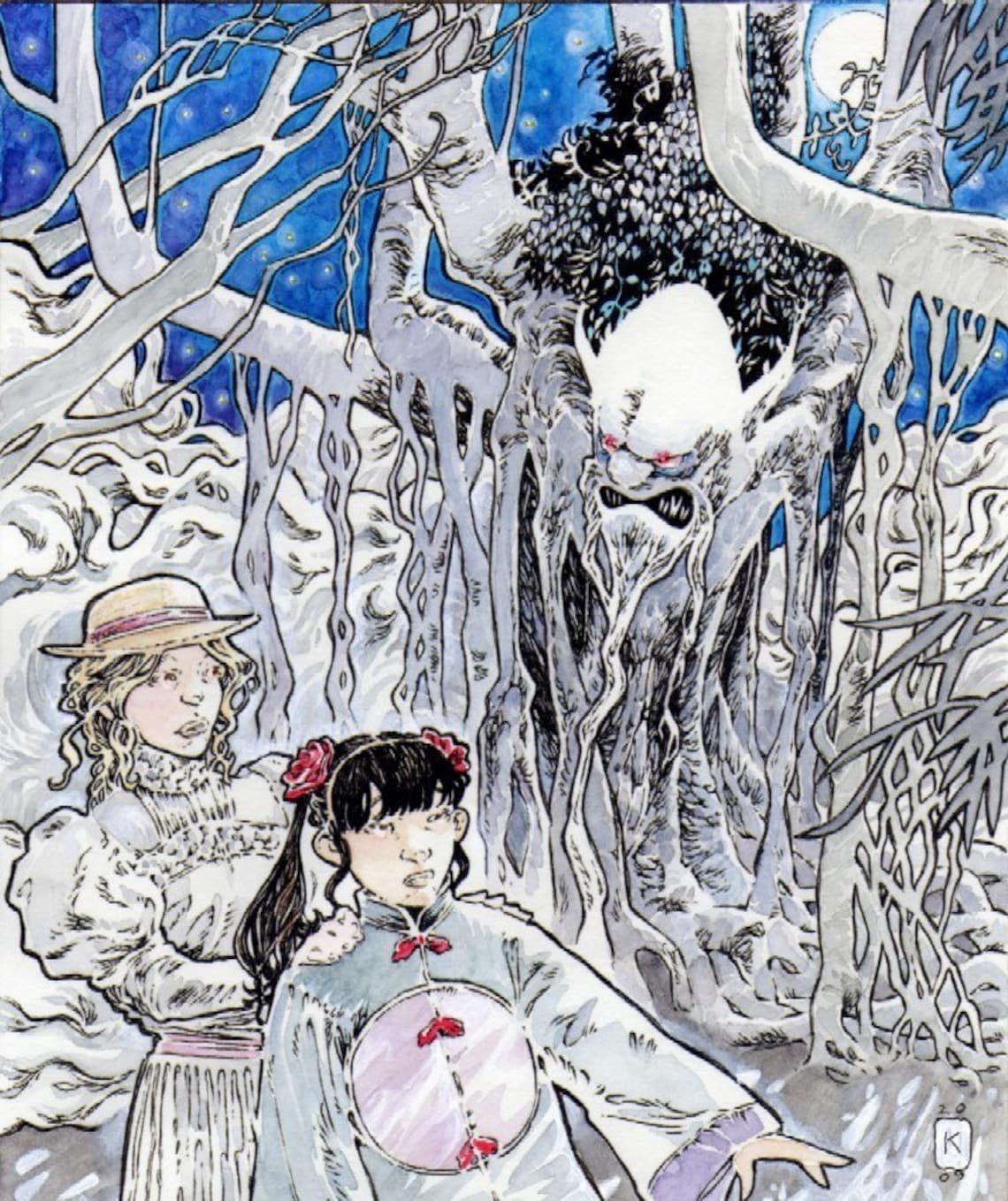 The Gui Shu Chinese Tree Ghost Art Fantasy Drawing Illustration Color 8 ...