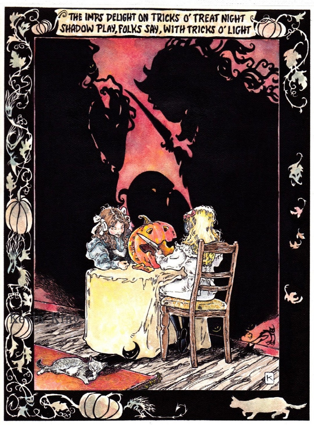The Imp's Delight 8 X 10 Art Fantasy Drawing Illustration Print - Etsy