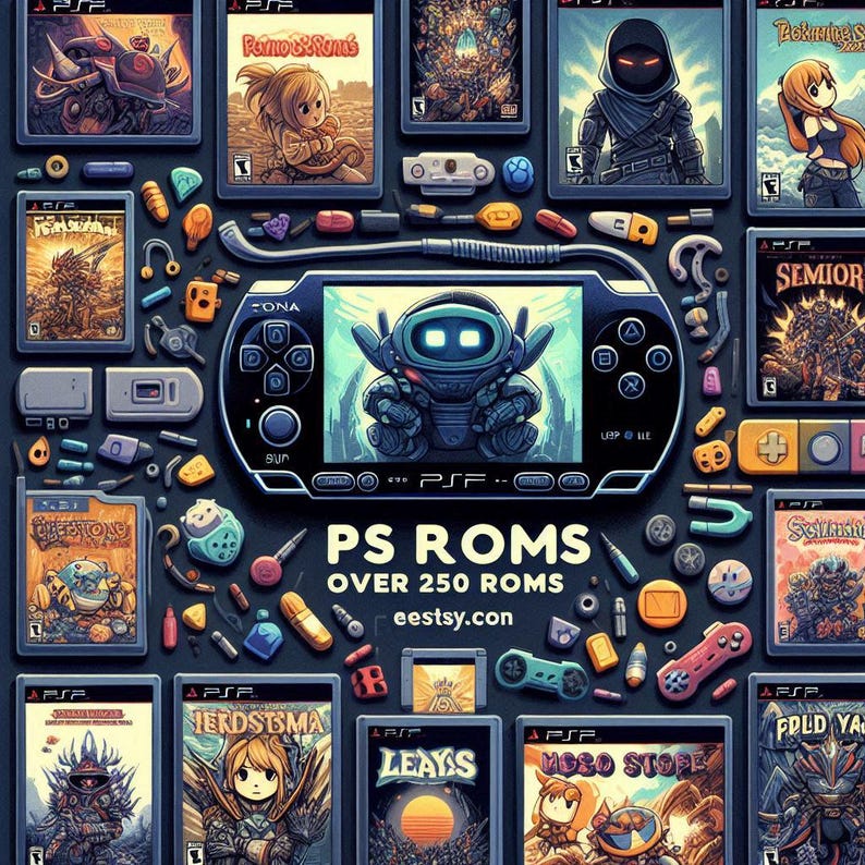 PSP ROMS BUNDLE 250 Games Instant Download Google Drive Steam Deck ...