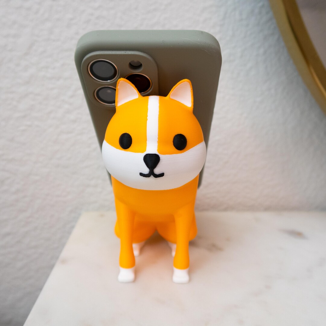 Shiba Inu Phone Stand | Cute Phone Stands, Unique Desk Organizer, Cozy ...