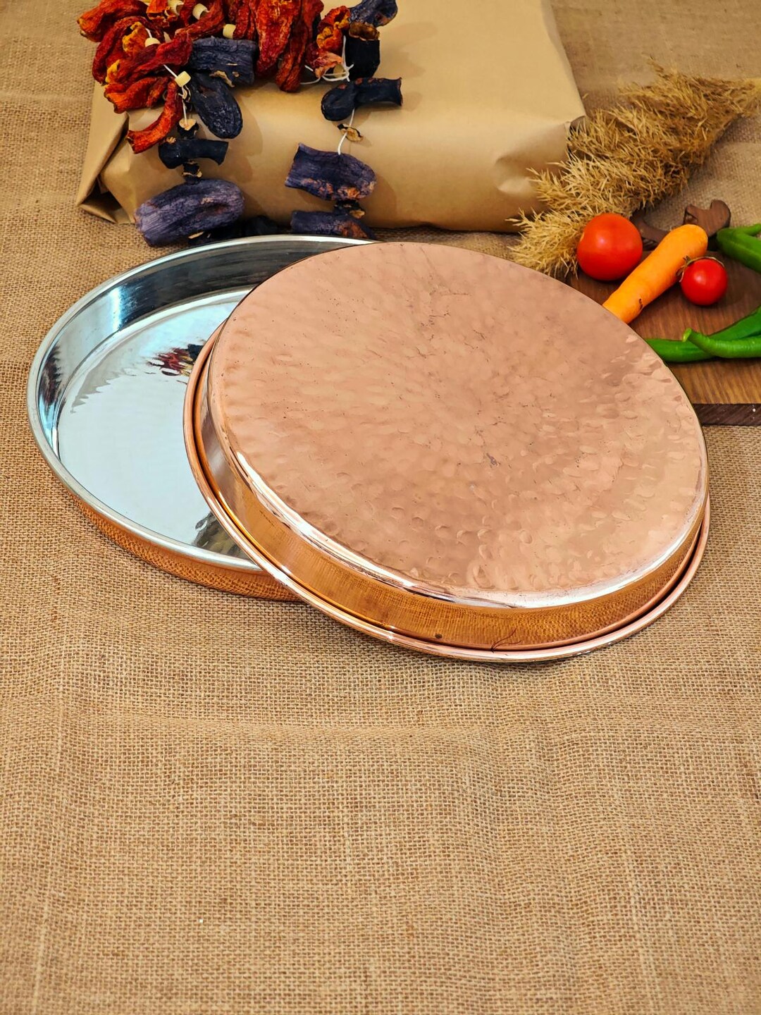 Hand Hammered Copper Baking Dish, Casserole Dish, Rustic Oven Pan - Etsy