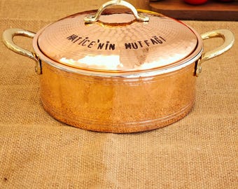 Belgian PETER BRUX Copper Cookware. Copper Pot With Lid. French Copper ...