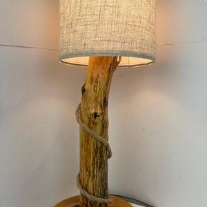 Handmade Rustic Table Lamp, Reclaimed Wood, Wooden Lamp - Etsy