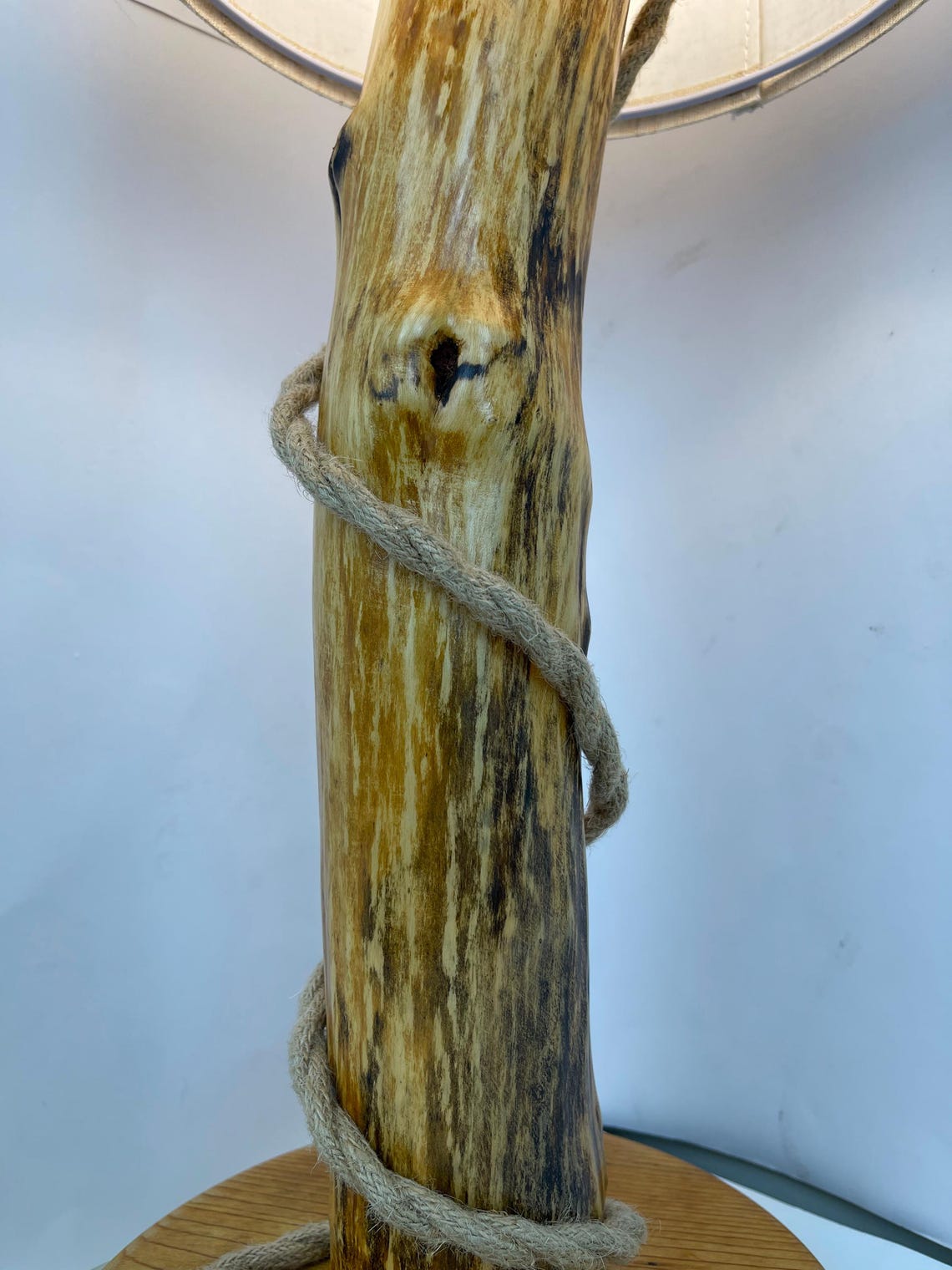 Handmade Rustic Table Lamp, Reclaimed Wood, Wooden Lamp - Etsy