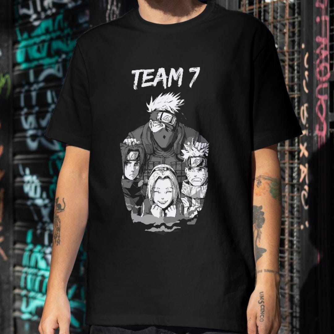 Naruto T-shirt, Team 7 Shirt, Anime Shirt, Ninja Squad Shirt, Japanese ...