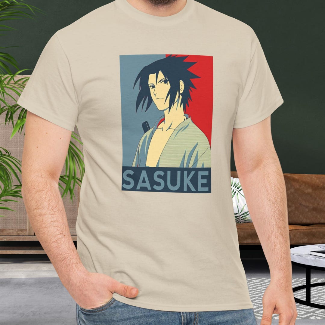 Naruto T-shirt, Sasuke Uchiha Shirt, Anime Shirt, Sharingan Tee, Ninja ...